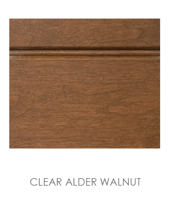 Clear Alder Walnut Stain - Merit Kitchens Ltd.