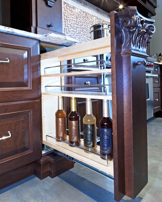 Solid wood pull out - Merit Kitchens Ltd.